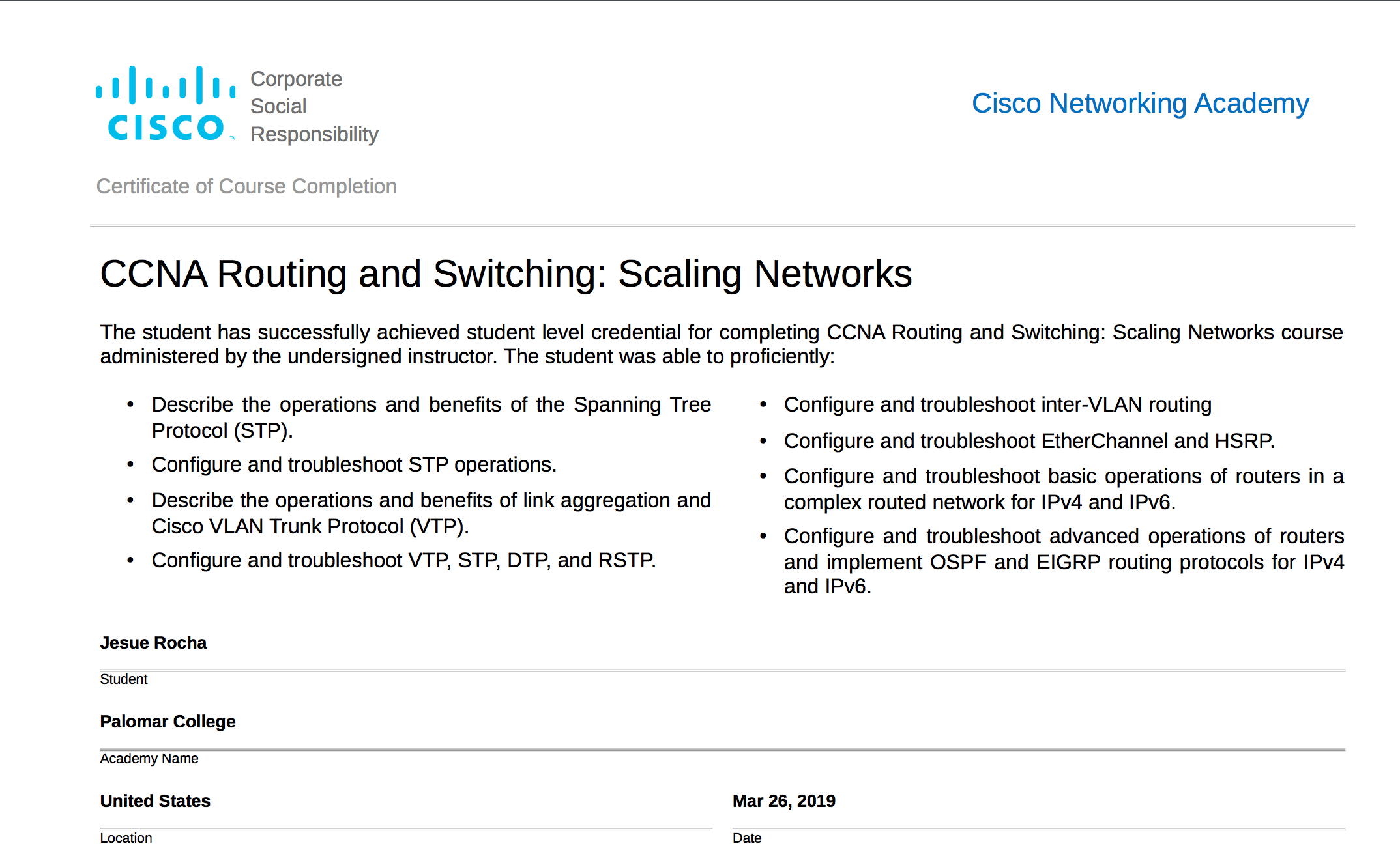Cisco Routing & Switching (Scaling Networks) + ICND1 Exam - JR's ...